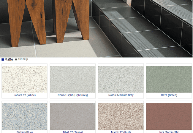 Olympia Spectra Matte Porcelain Tiles Color: Sahara 62 White, Nordic ...